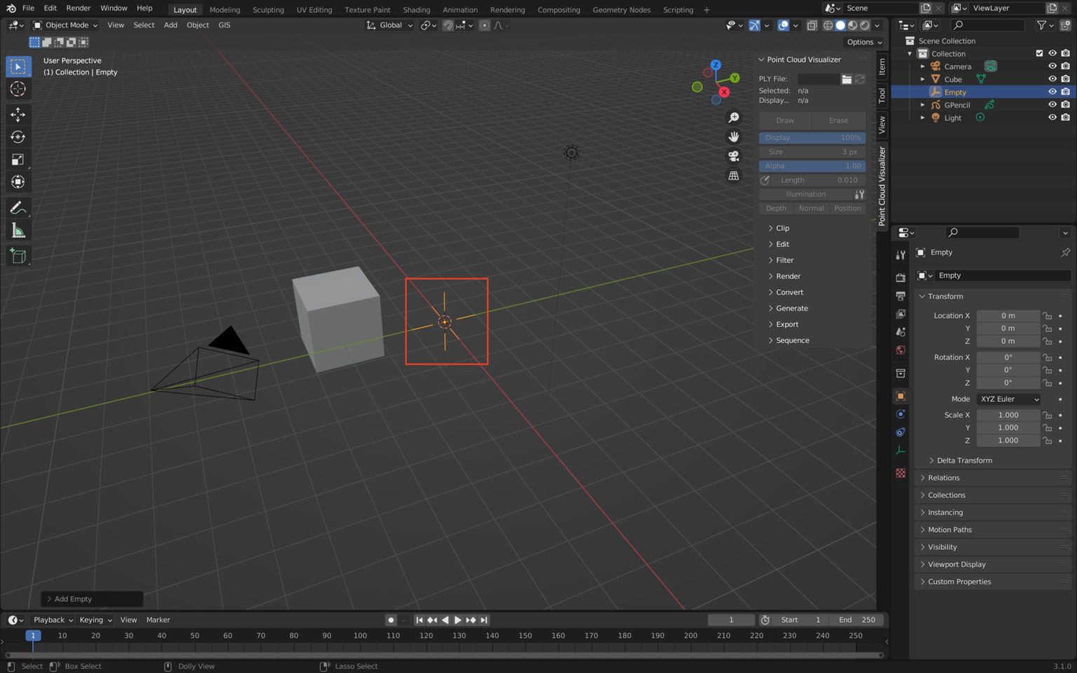 [Blender3.1] Point Cloud Visualizerを使ってblenderに点群データを表示させる | SNOW NOTES
